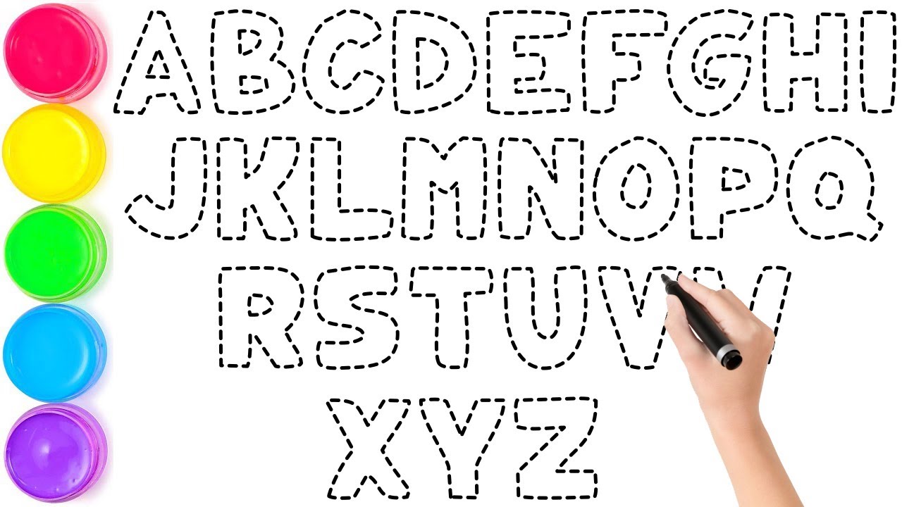 Alphabet Drawing A to Z, Ks Art - YouTube