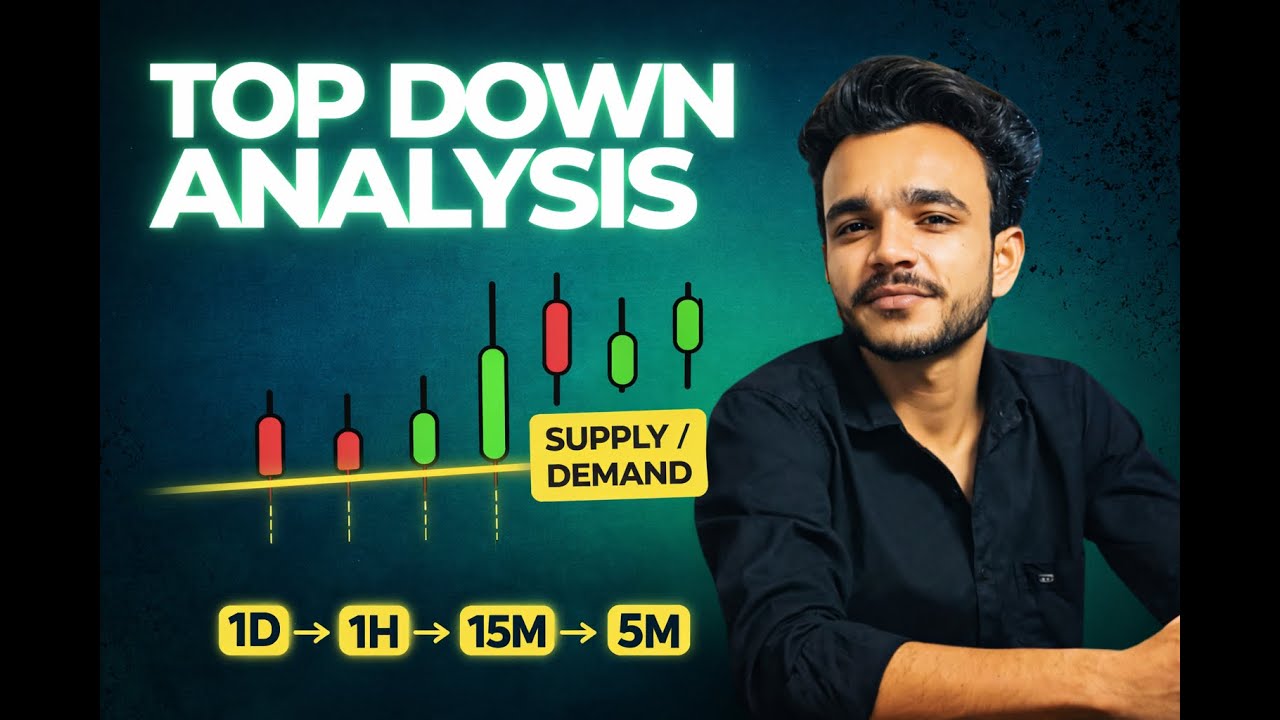 Top Down Analysis Secret Strategy 🔥 | Supply Demand Intraday System ...