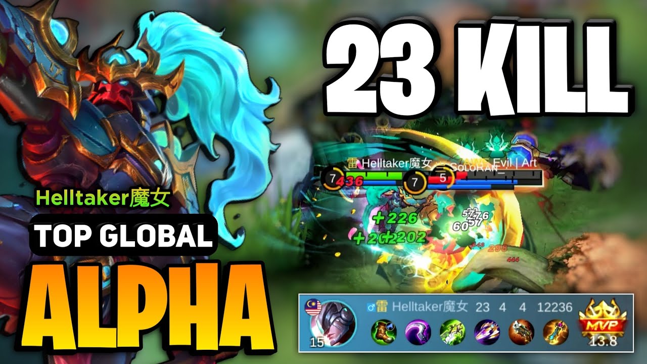 Alpha Best Build 2023 [ Alpha Top Global Gameplay ] By Helltaker ...