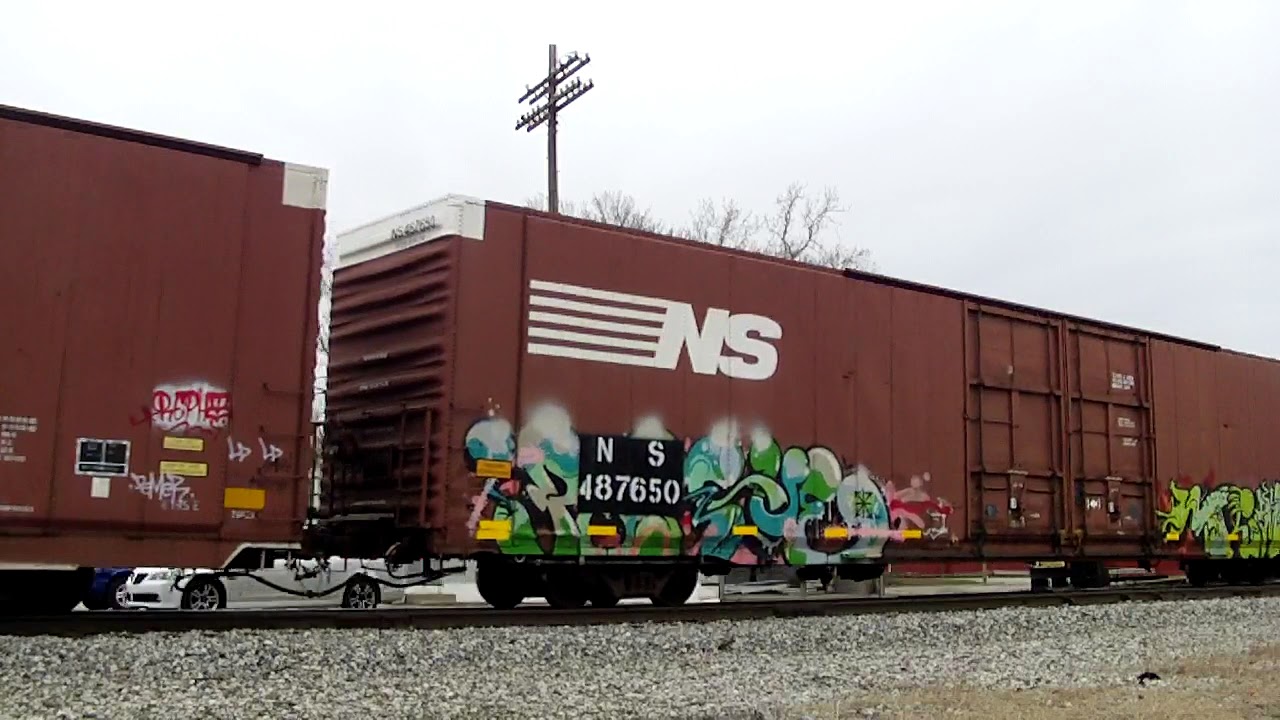NS 181 @ LOGANSPORT, IN 4 3 15 NS 6749 NS 9526 - YouTube