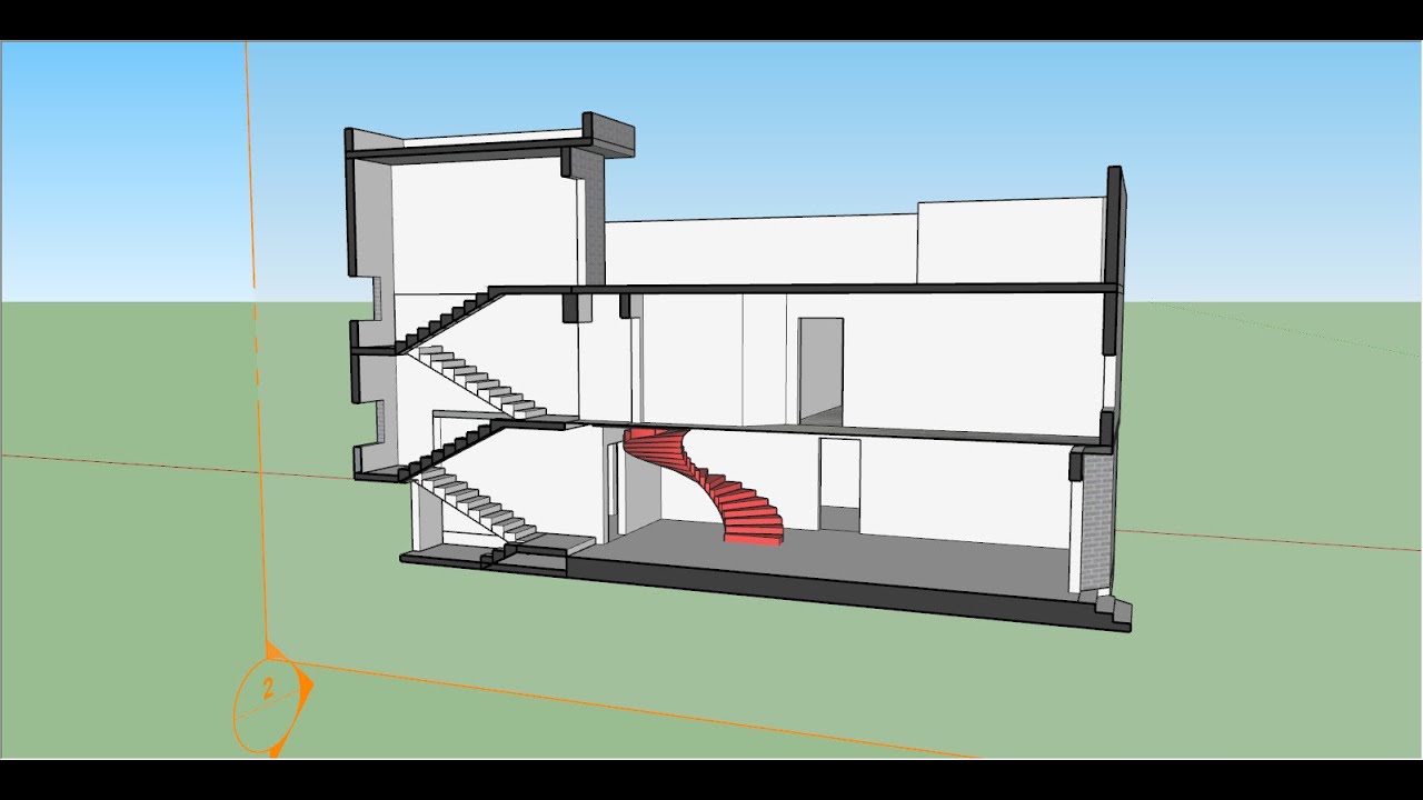 LEARN GOOGL SKETCHUP DRAW 3D BUILDING تعليم جوجل سكتش اب - YouTube