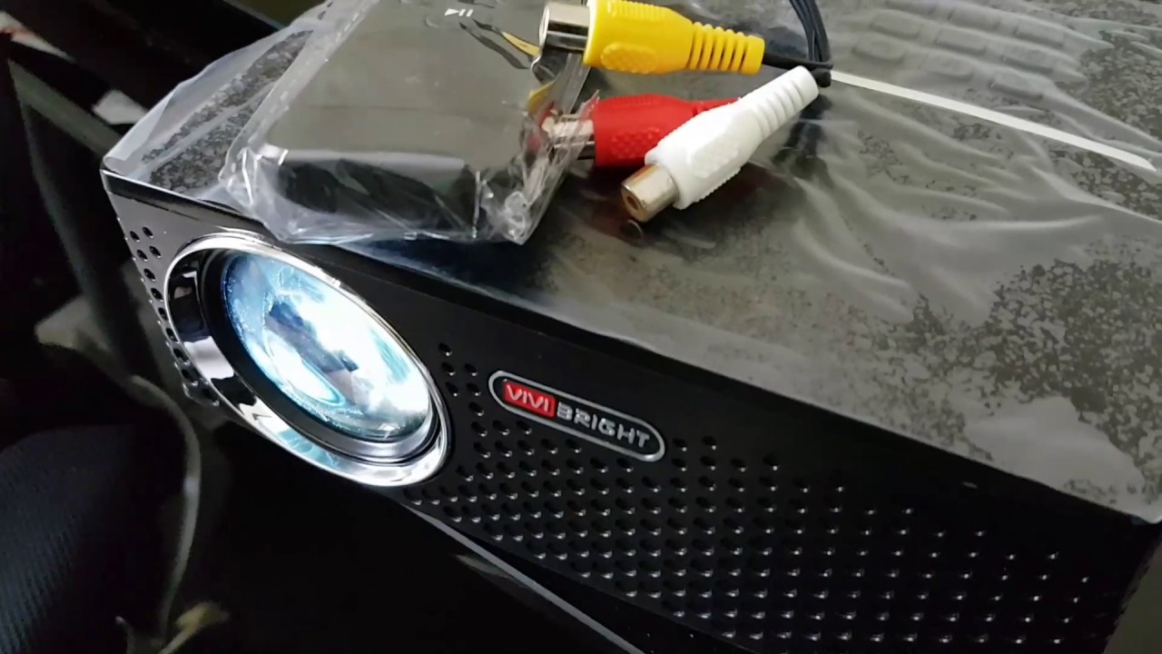 Vivibright portable projector gp80 - YouTube