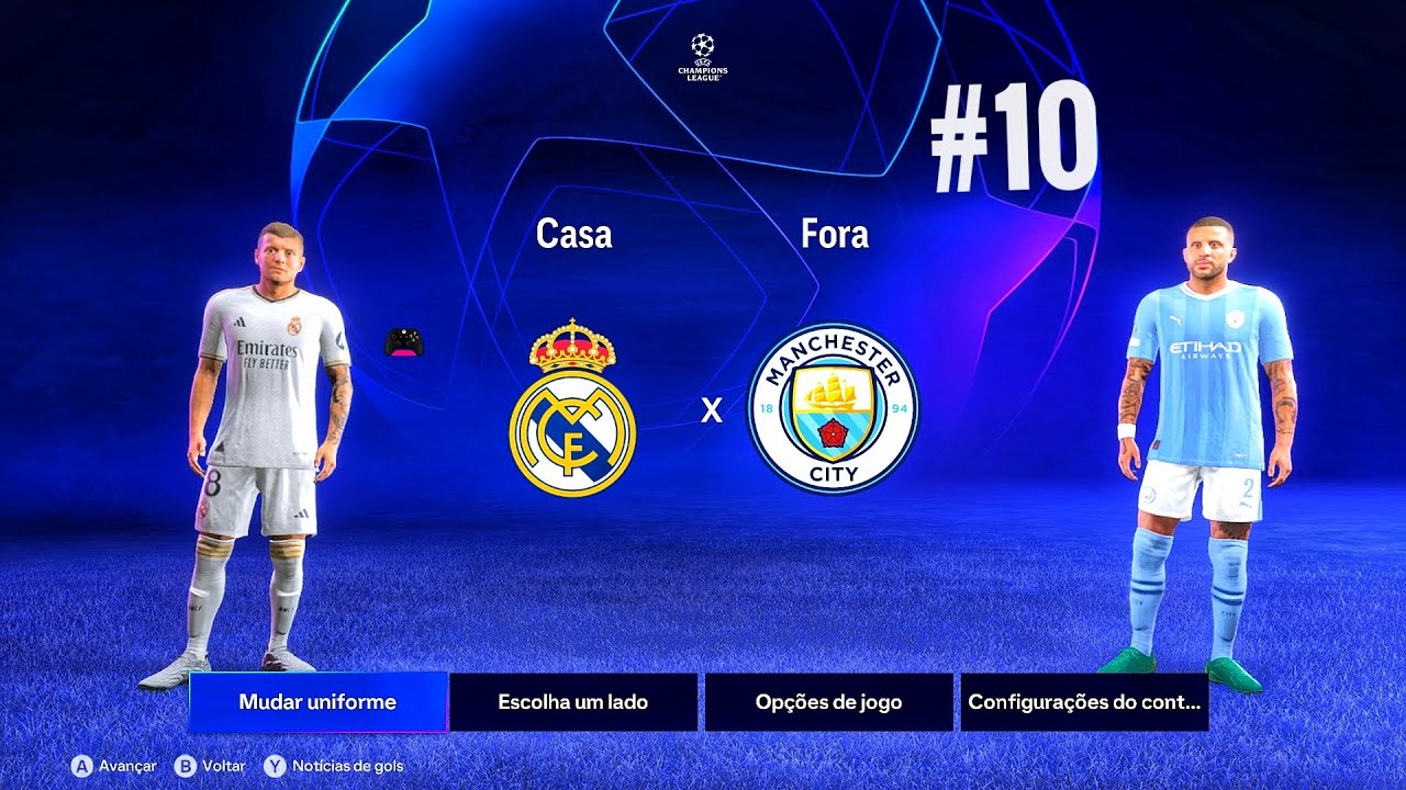 SEMI FINAL UEFA CHAMPIONS LEAGUE REAL MADRID X MANCHESTER CITY XBOX ONE ...