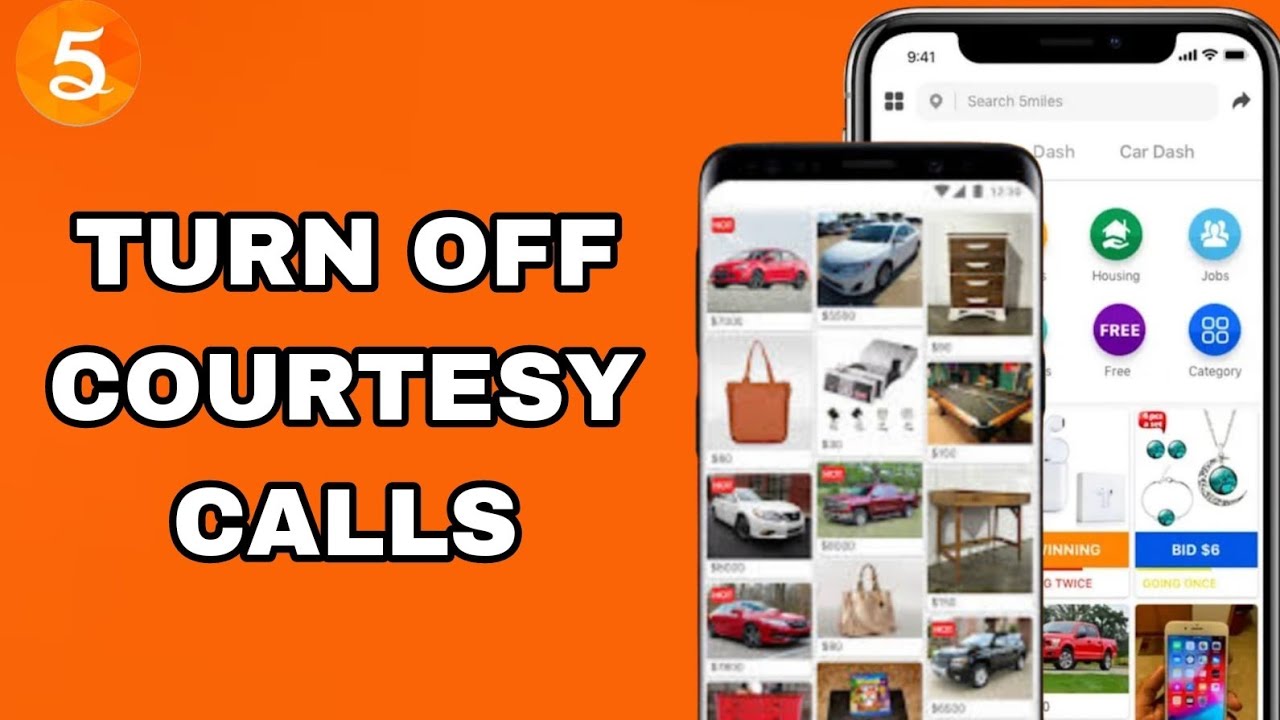 How To Turn Off Courtesy Calls On 5miles App - YouTube