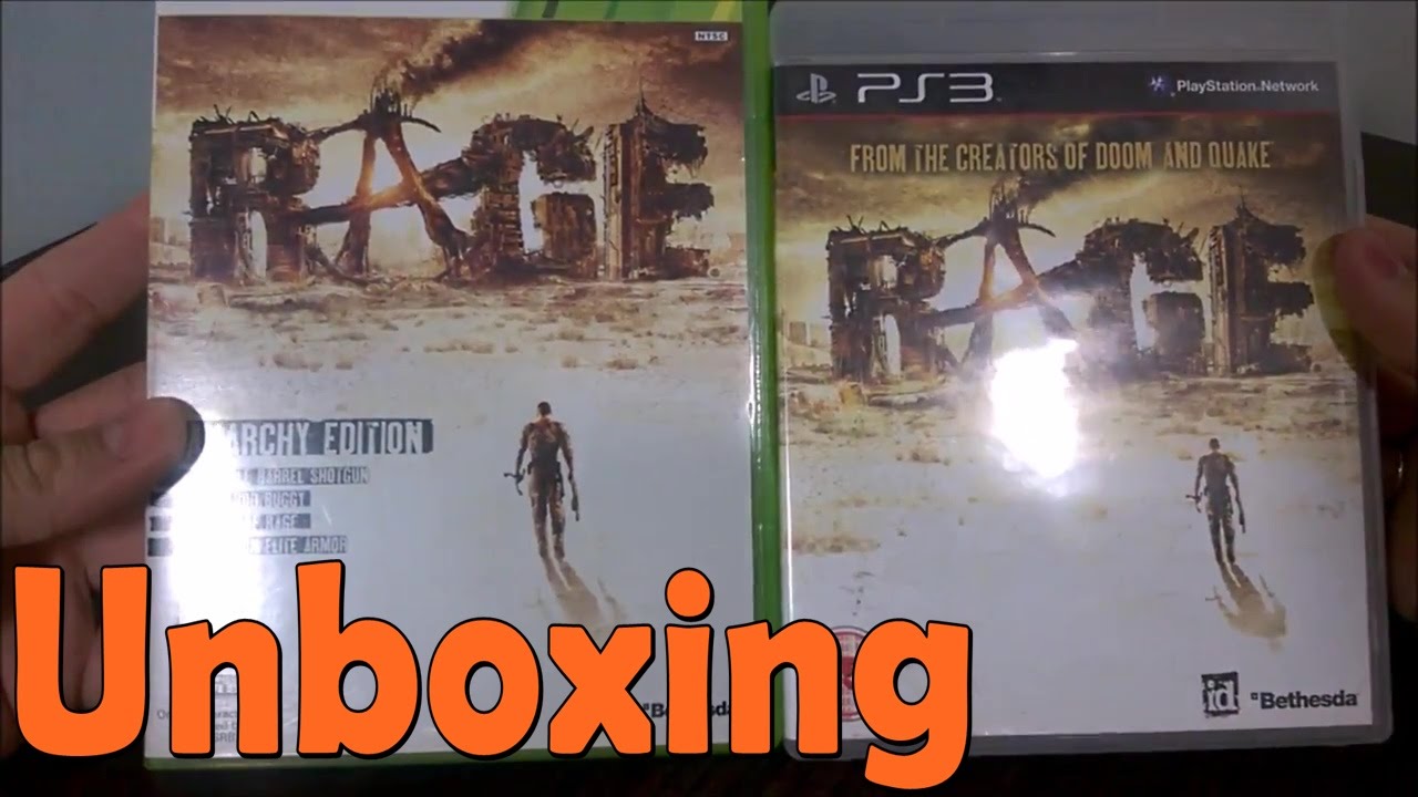 Rage - Xbox 360\PS3 - UNBOXING - YouTube