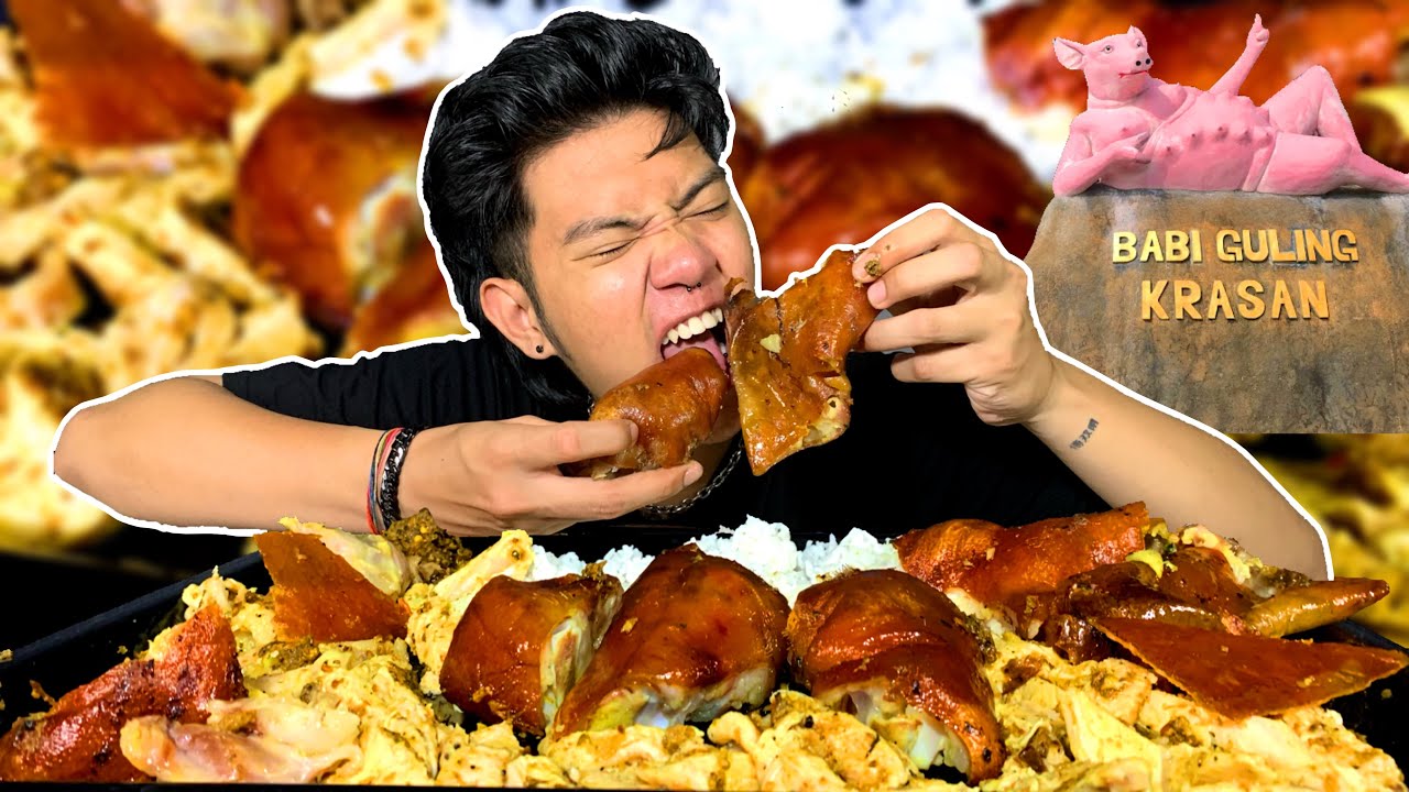 BABI GULING KRASAN!! MUKBANG KIKIL & DAGING BABI GULING - YouTube