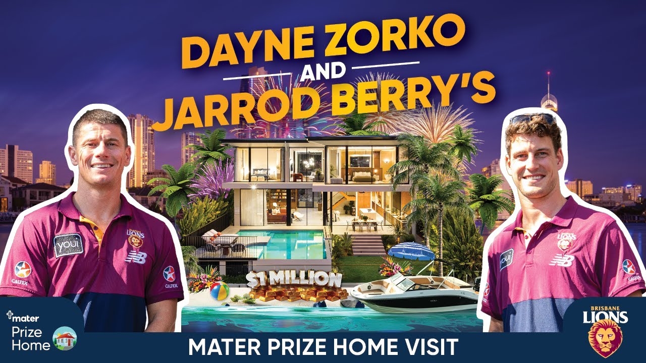 Dayne Zorko and Jarrod Berry's Mater Prize Home Visit - YouTube