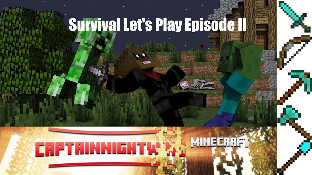 Minecraft Survival Lets Play Episode 2 - YouTube