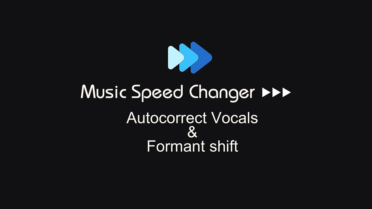Music Speed Changer iOS Autocorrect Vocals & Formant Shift - YouTube