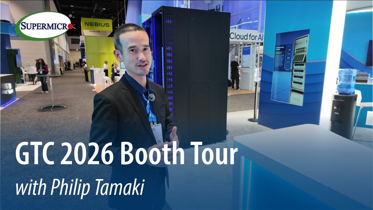 Supermicro at NVIDIA GTC 2026 Booth Tour - YouTube