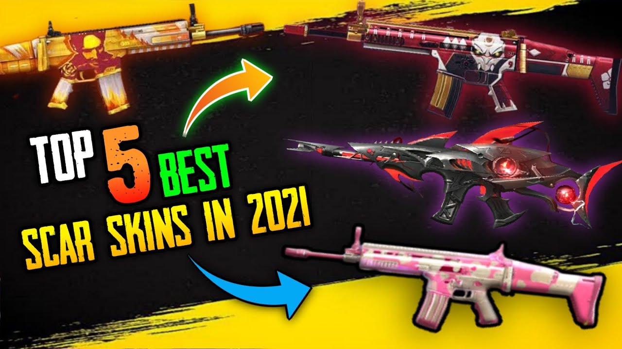 FREE FIRE - TOP 5 BEST SCAR SKINS IN 2021🔥|| BEST SCAR SKIN IN FREE ...