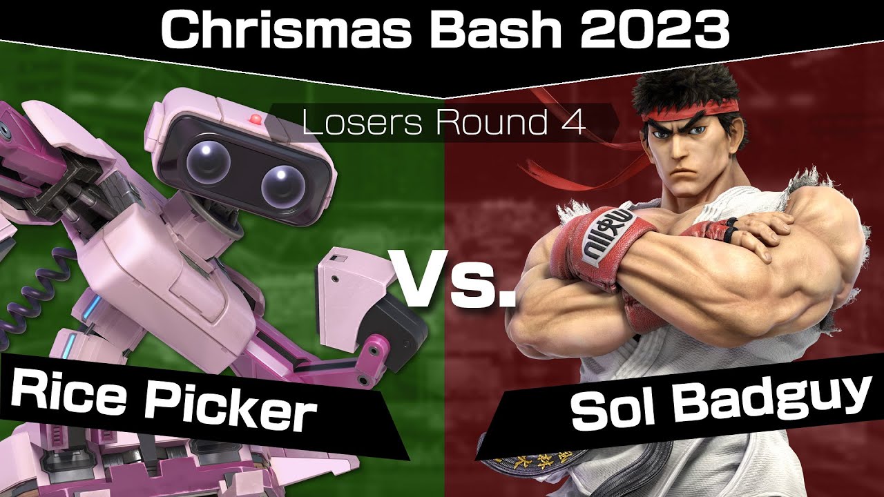 Christmas Bash 2023 - Rice Picker (R.O.B.) vs. Sol Badguy (Ryu, Ken ...