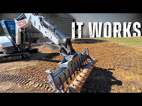 Testing My DIY Soil Pulverizer Attachment... - YouTube