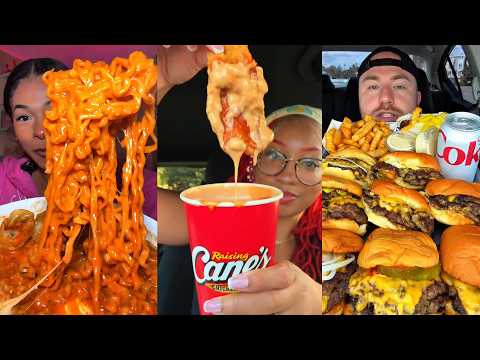 TikTok Mukbang-Compilation | Buldak, Raising Cane's, McDonald's, In-N-Out & mehr!