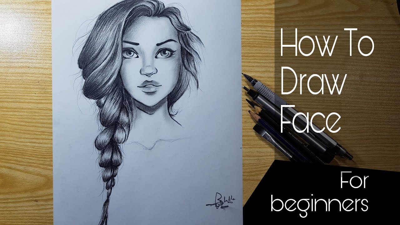 How To Draw Face For Beginners| EASY WAY TO DRAW A REALISTIC FACE - YouTube