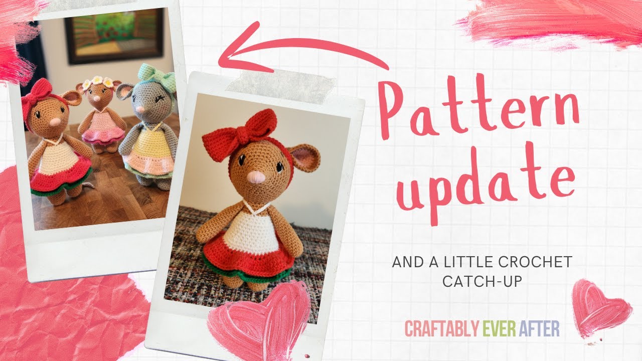 Ep 109 - Crochet catch-up, new pattern update and #amigurmiworldtour2024 - YouTube