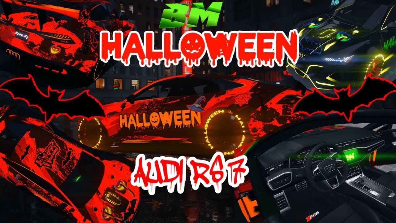 Halloween Audi RS7 | Animated + Glow | BM Animated Cars #fivem #gta5 # ...