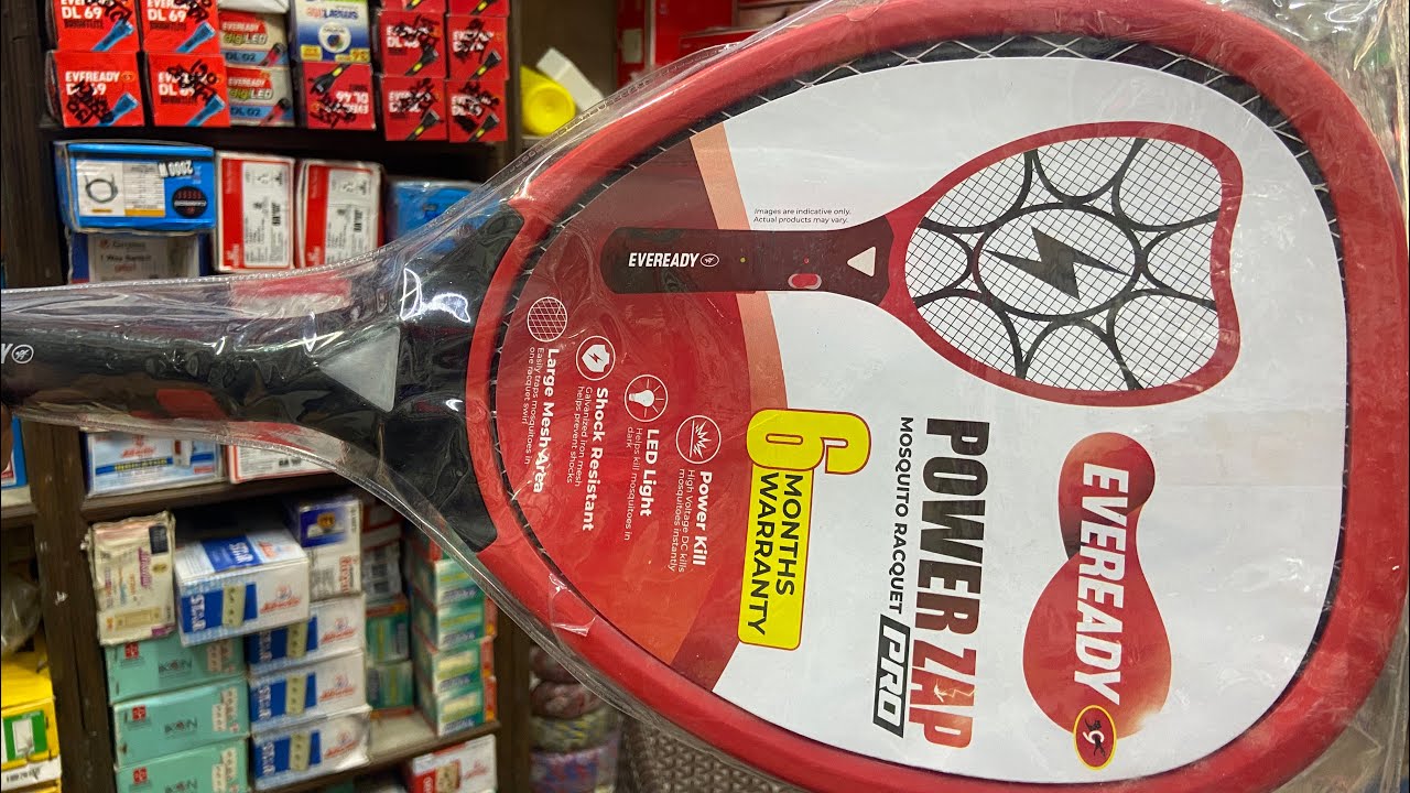 Eveready Power Zap Mosquito Racquet PRO 6Months Warranty Ke Sath Aapko ...