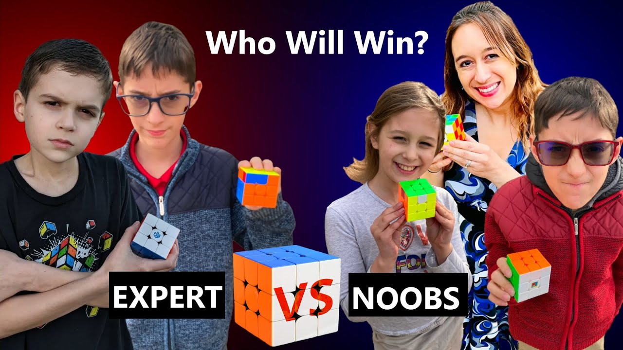 NOOB vs PRO Cubing Competition w/ LIVE Audience - YouTube