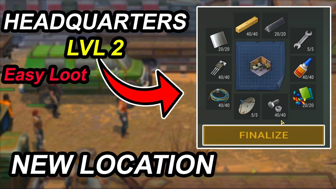 HEADQUARTERS LVL 2 / New Location / Easy Loot / Wall LVL 2 #ldoe # ...