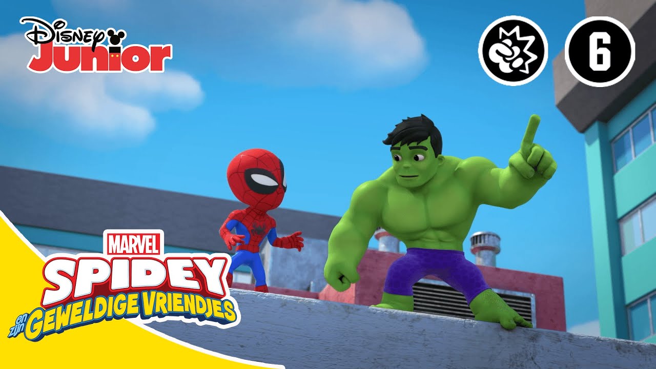 🗑️ Hulk's Hangplek | Spidey | Disney Junior BE - YouTube