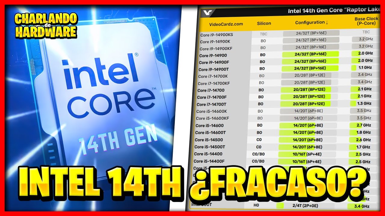 🔴INTEL 14th es un ¿FRACASO?, ANALIZAMOS los nuevos PROCESADORES INTEL ...