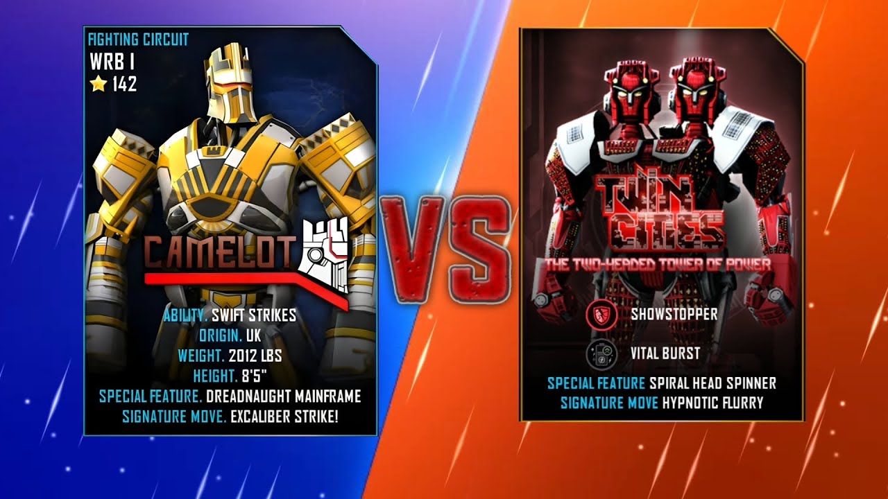 Real Steel WRB: 1 Star Camelot Vs Twin Cities! - YouTube