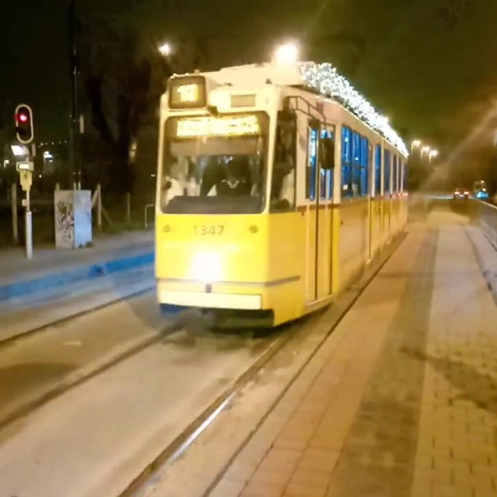 Adventi Villamos, Kelenföld 2023 Január #ganz #ics #villamos #bkv #bkk #budapest - YouTube