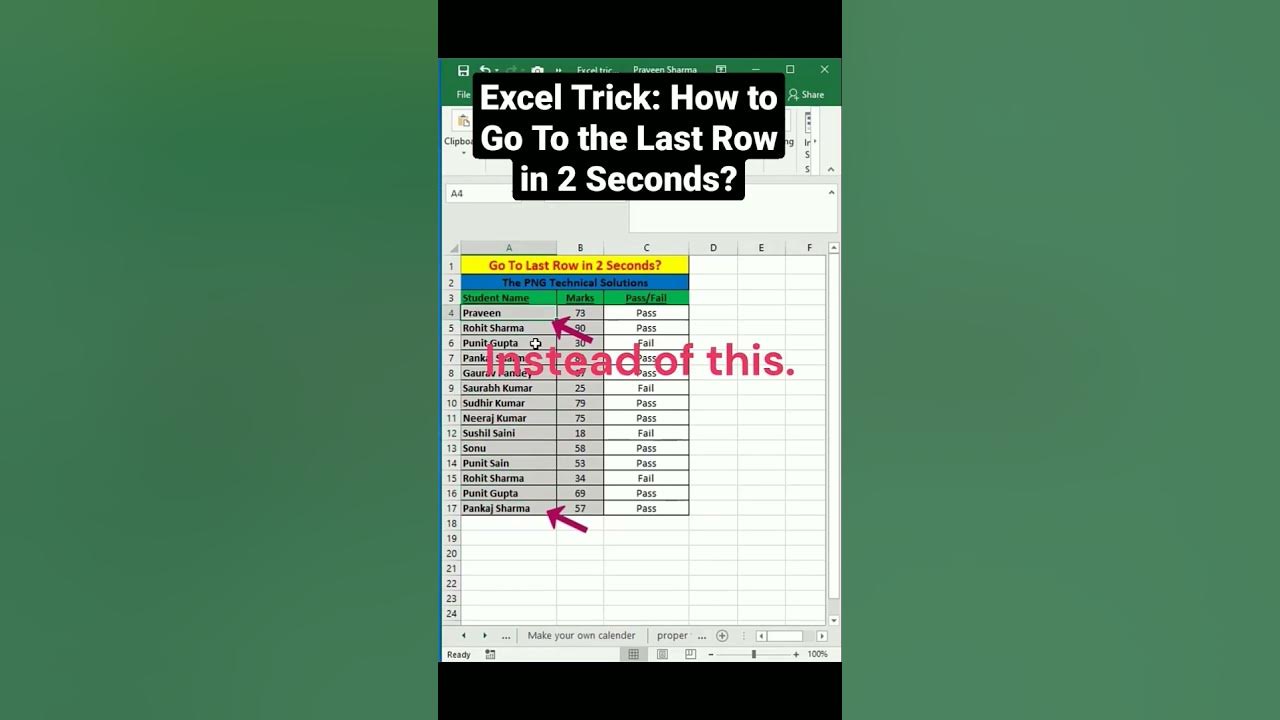 Excel Trick How To Go To The Last Row In 2 Seconds YouTube excel-trick-how-to-go-to-the-last-row-in-2-seconds-youtube