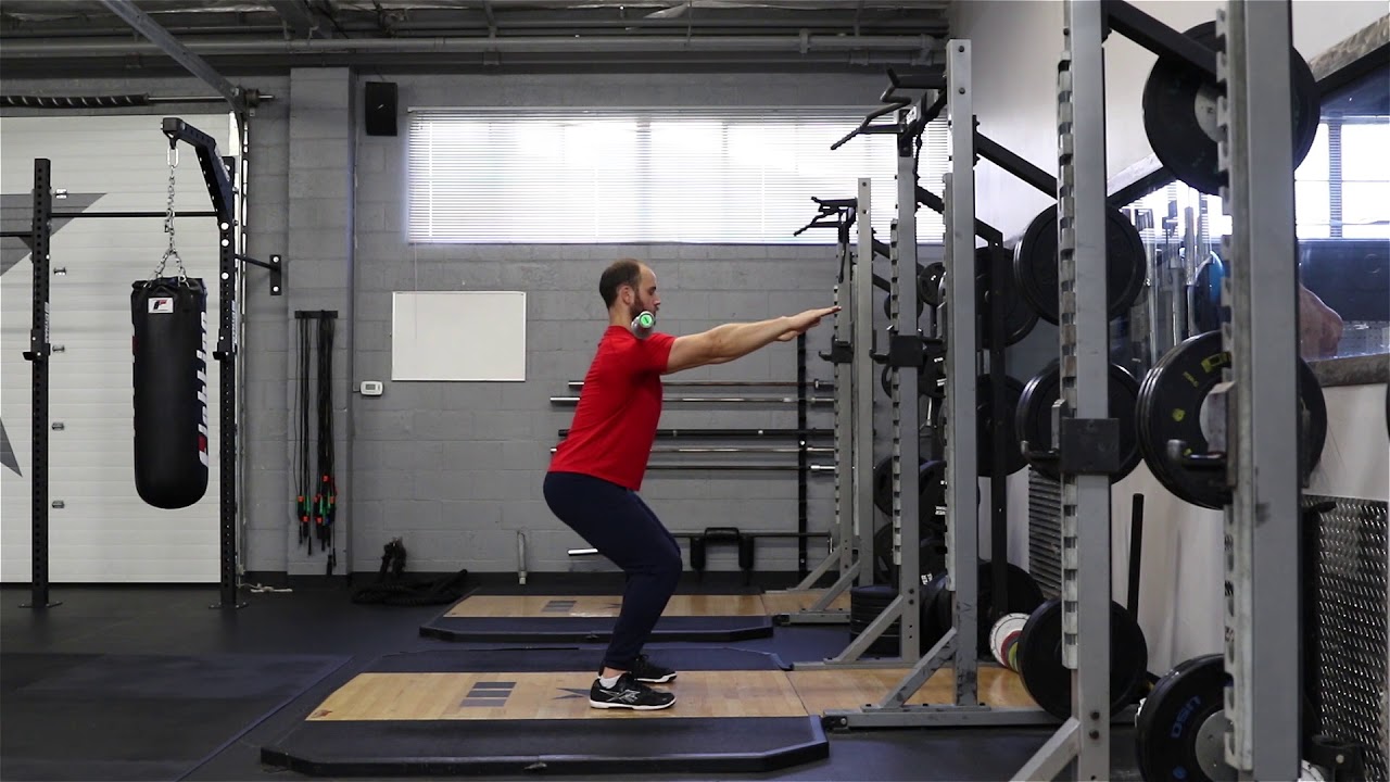 Hands Free Front Squat - YouTube