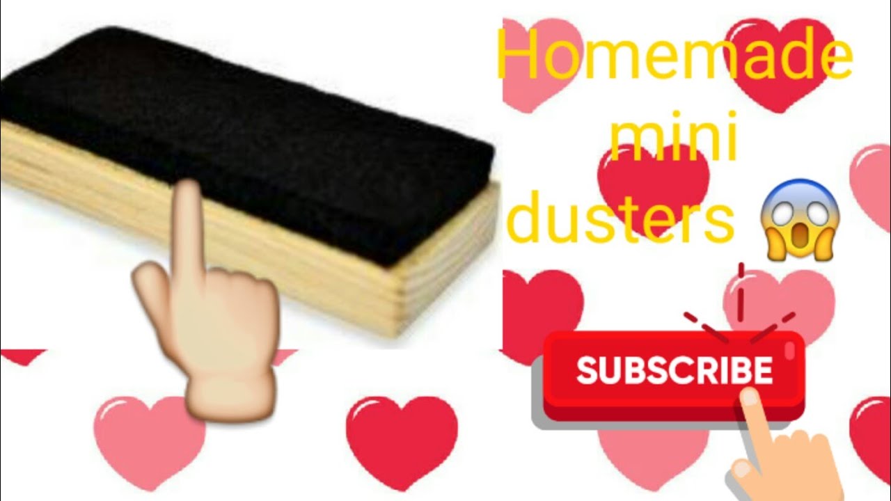 Homemade mini blackboard/ whiteboard duster. 😍😍 - YouTube