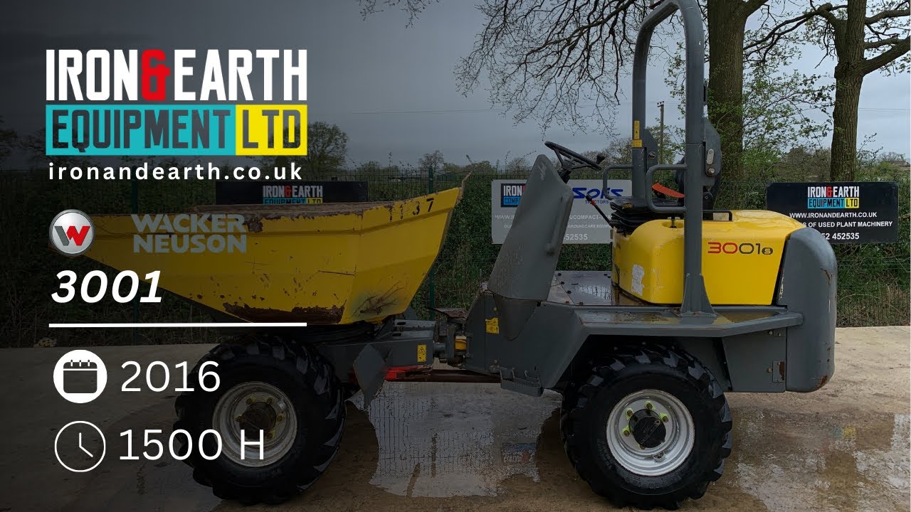 2016 Wacker Neuson 3001 Swivel Dumper - YouTube