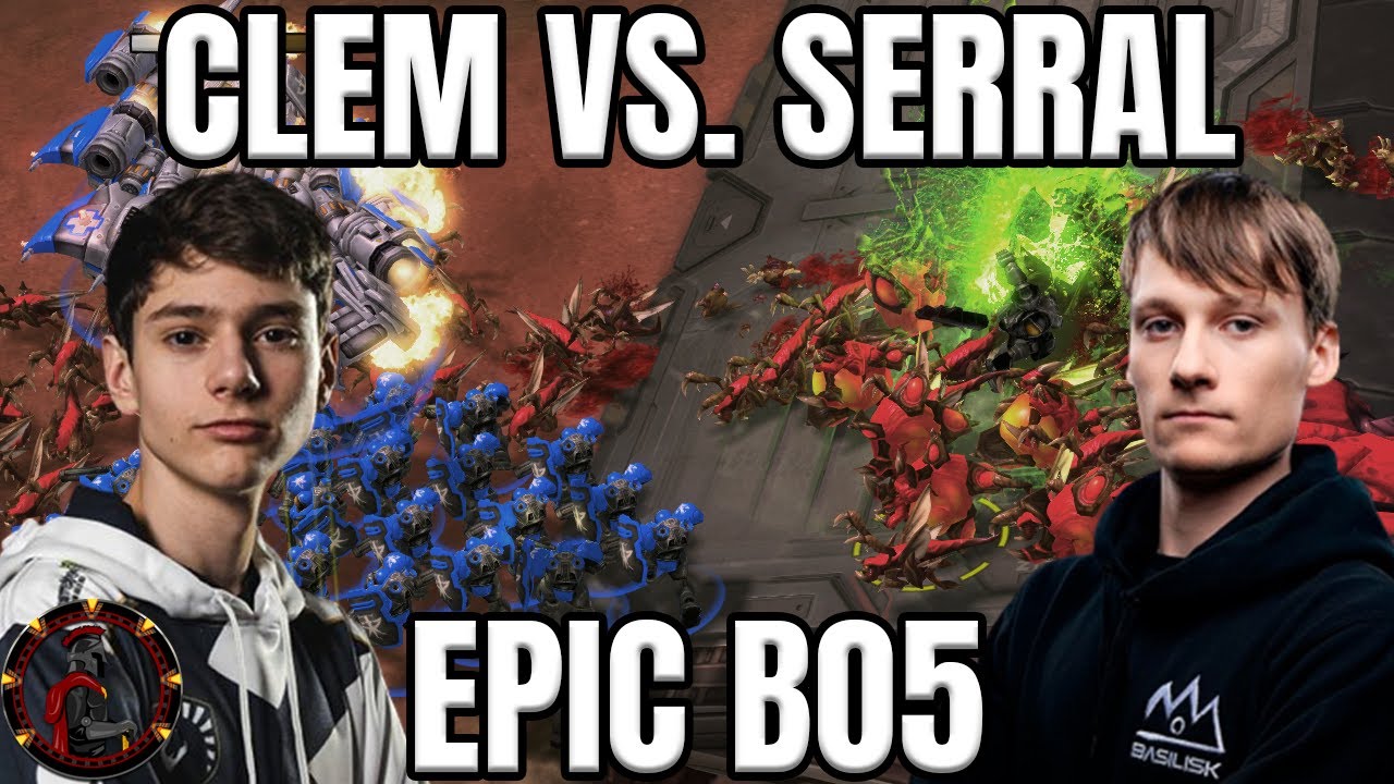 Serral vs Clem - SC2 bo5 ZvT Epic Series with AMAZING Mind Games - YouTube