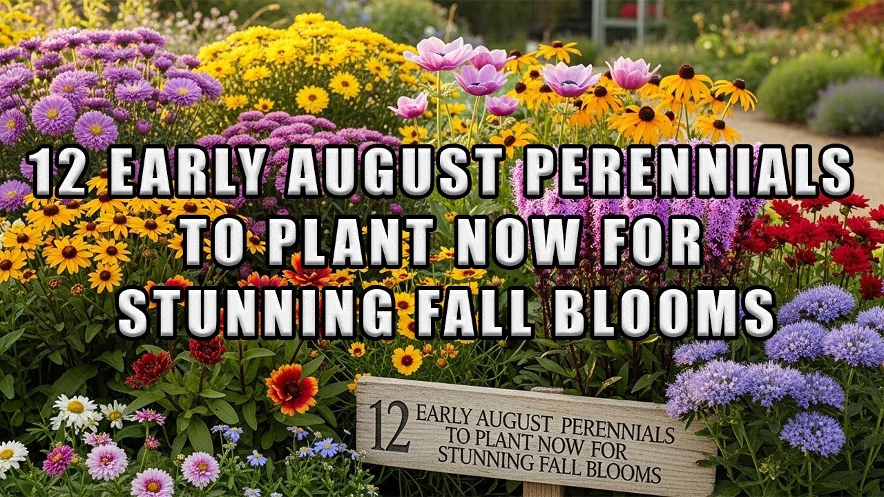 12 Early August Perennials to Plant Now for Stunning Fall Blooms ...