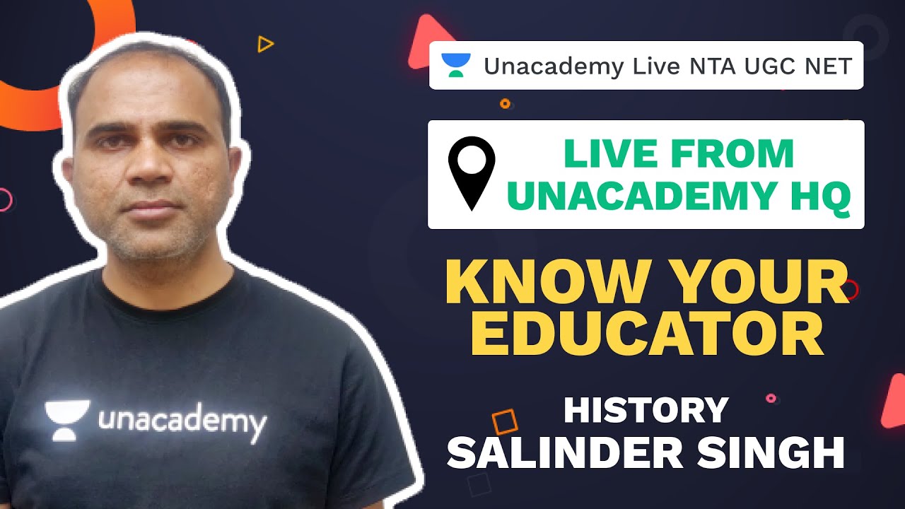 Live from Unacademy HQ | Know Your Educator | Salinder Singh - YouTube