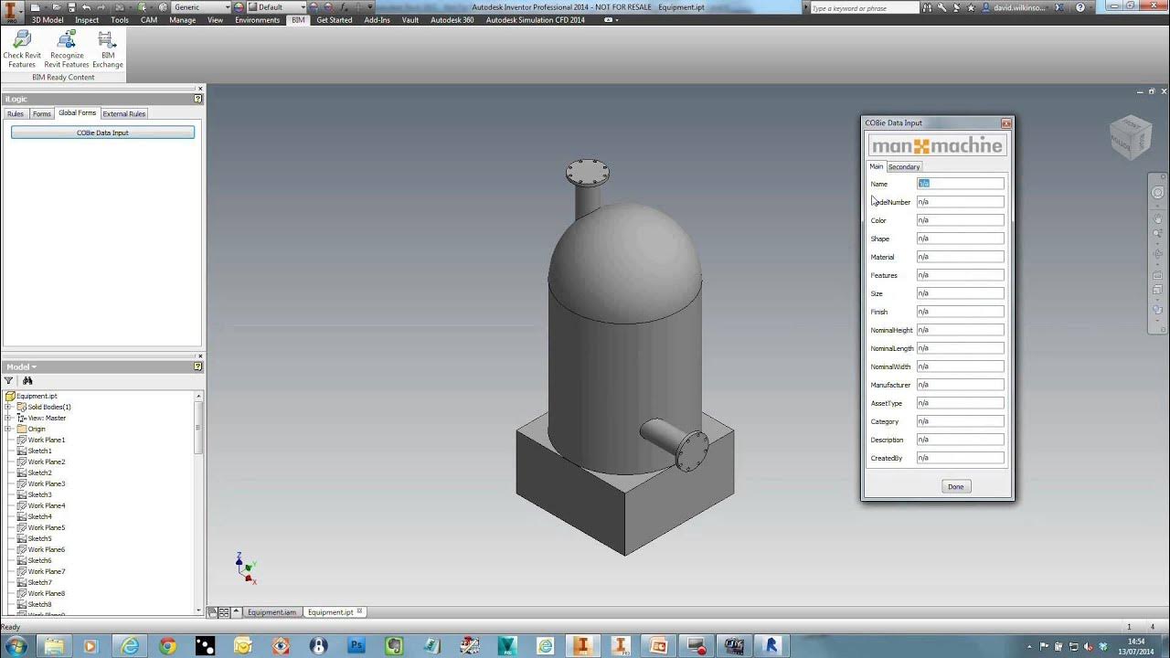 Importing Autodesk Inventor into Revit - YouTube