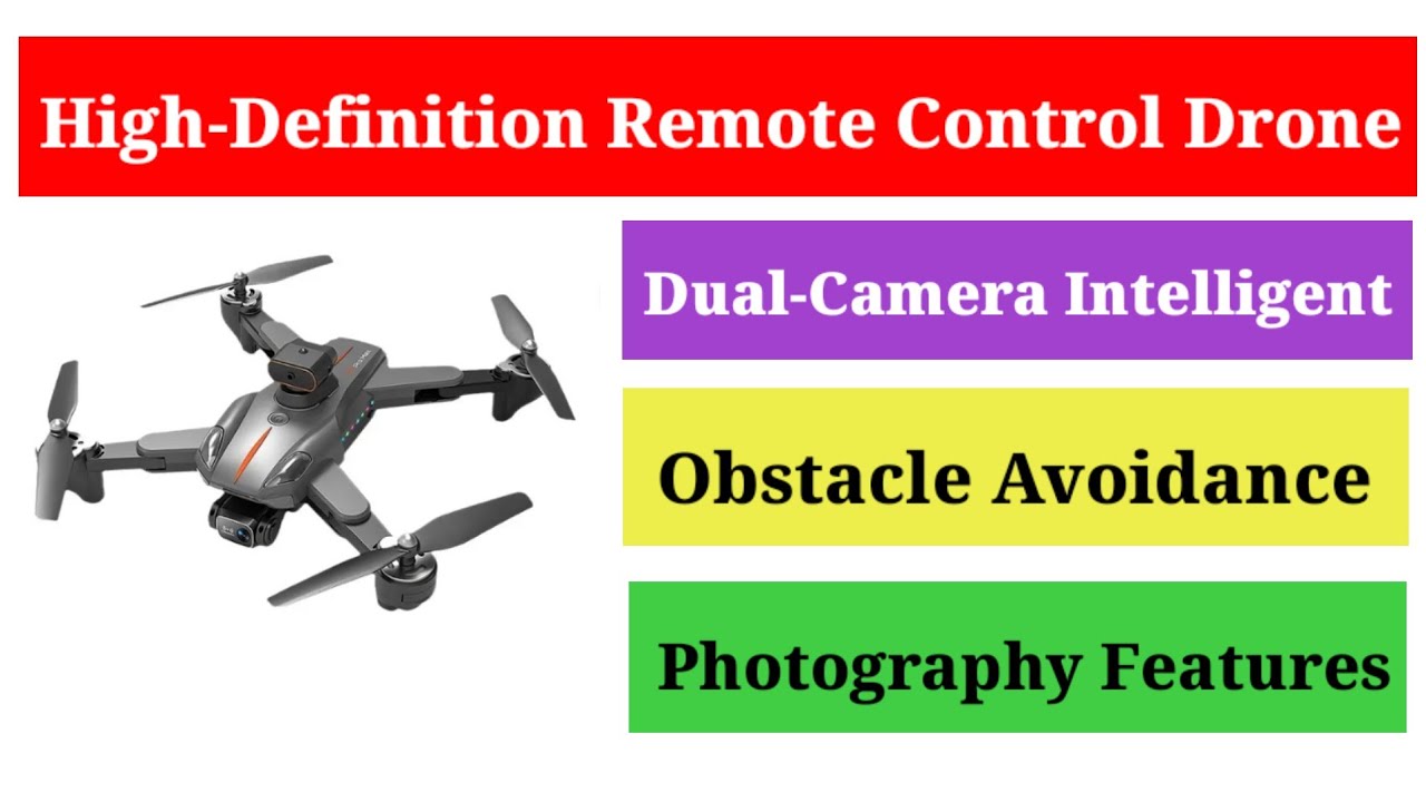 High-Definition Remote Control Drone Dual-Camera Intelligent Obstacle ...
