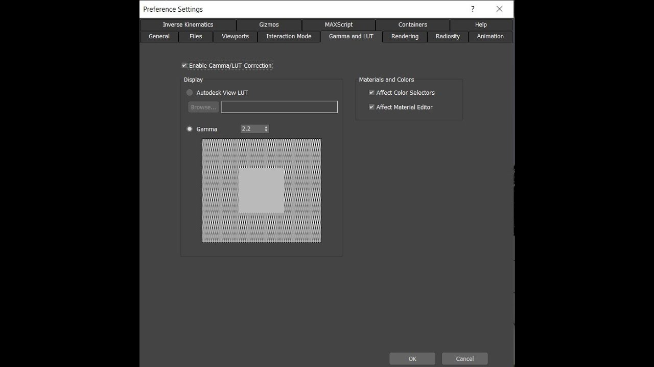 How to Set your Gamma 2.2 correctly in 3ds Max - YouTube