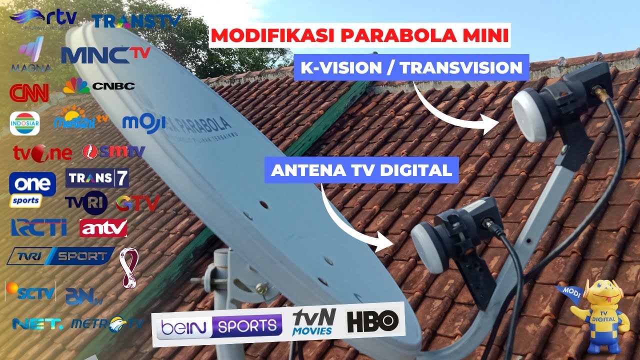 Menggabungkan K-vision Dengan Antena TV Digital Dalam Satu Parabola ...
