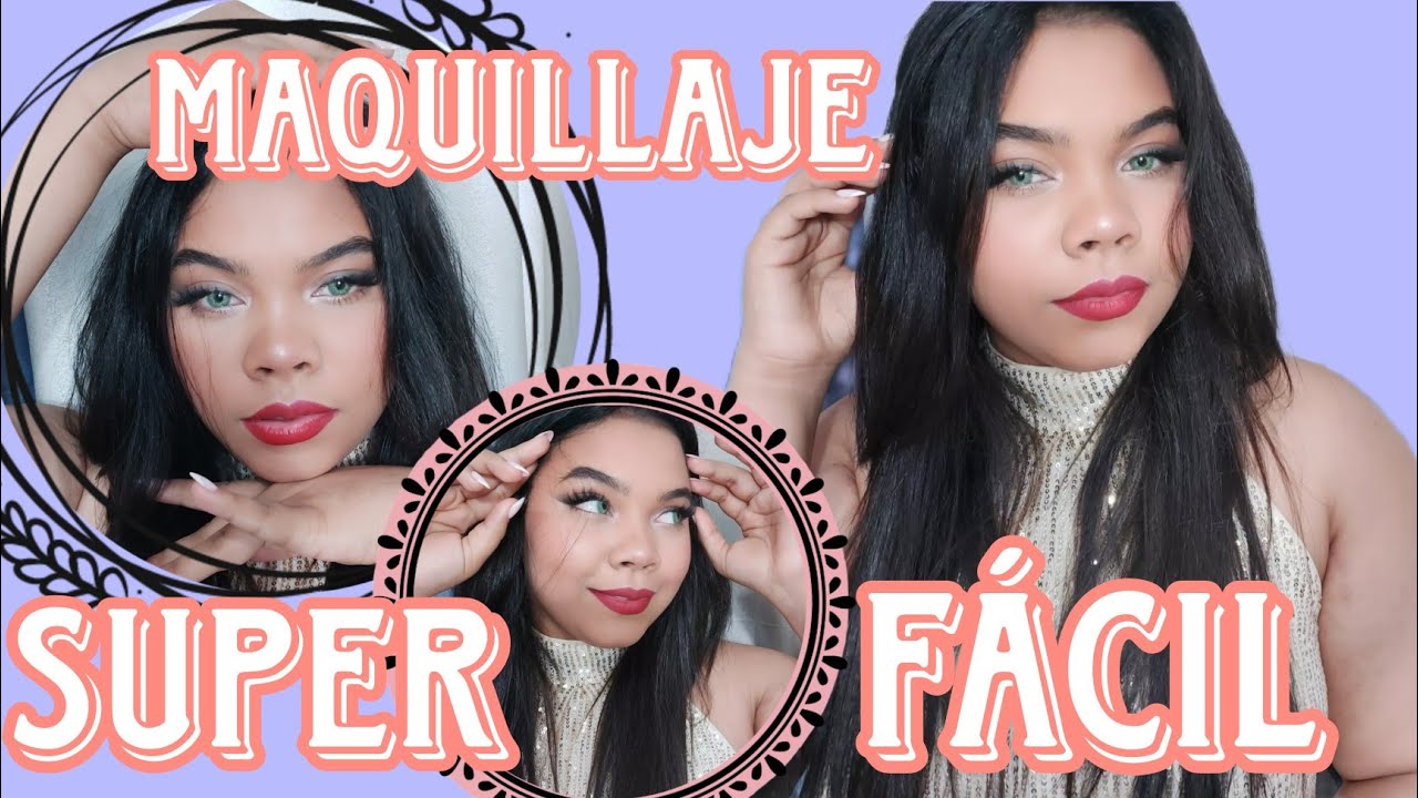 🥂MAQUILLAJE SUPER FÁCIL PARA 2024🥂💋 - YouTube