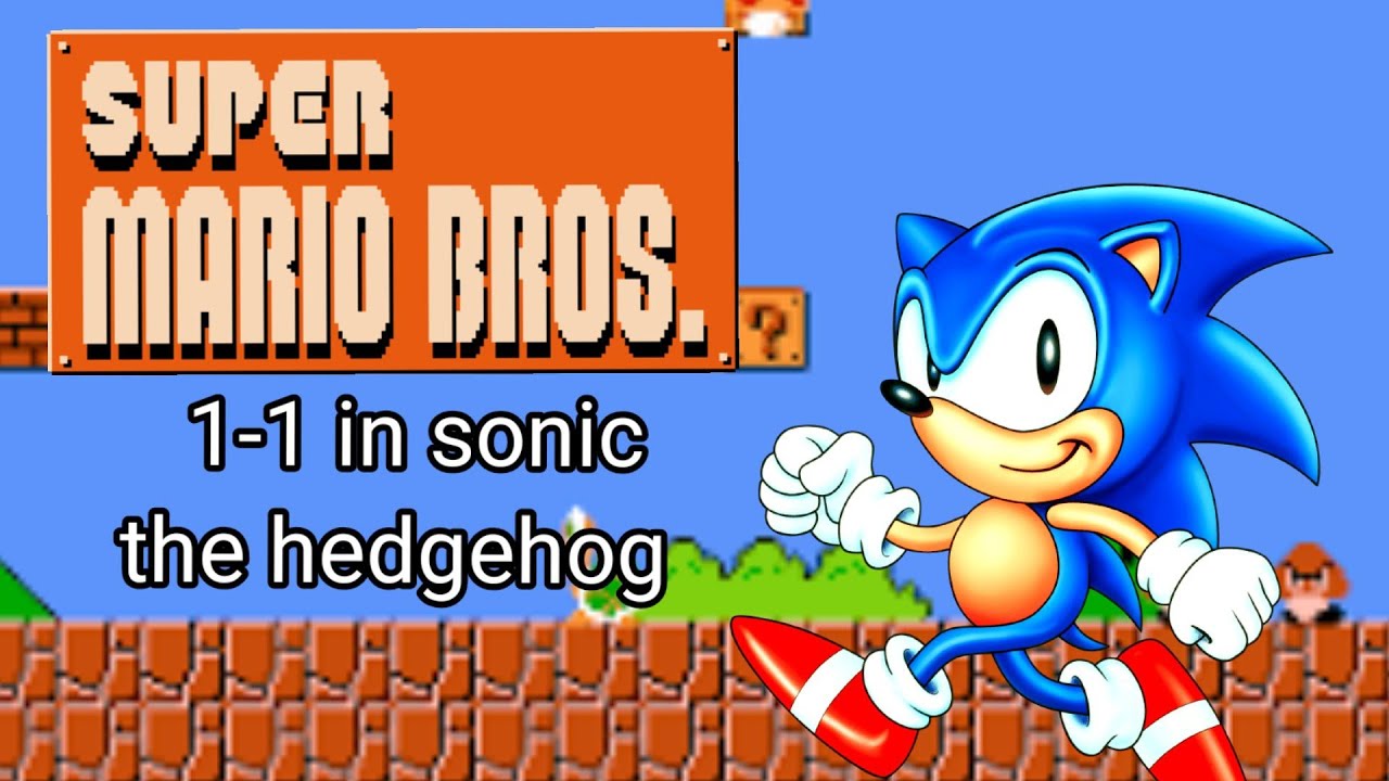 playing my own SMB 1-1 remake in classic sonic simulator - YouTube