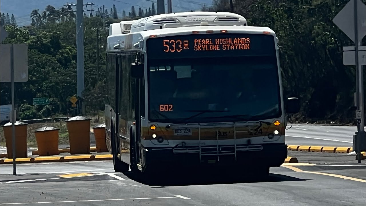 Honolulu Bus #224 Route 533 (part 2) - YouTube