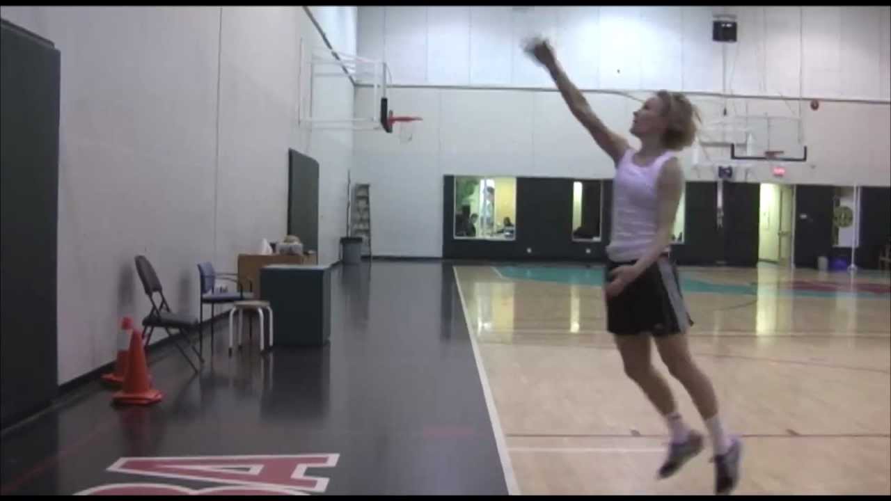 Female Basketball skills / training demo while talking about stuff ...