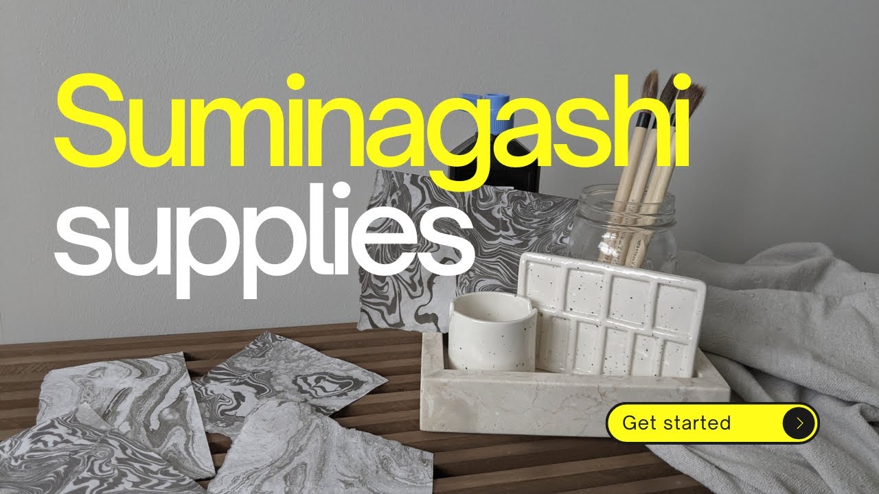 Getting started with Suminagashi supplies - YouTube