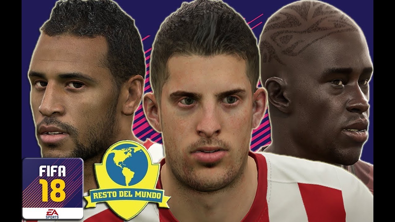 ⚽FIFA 18⚽ALL REAL FACES REST OF WORLD LAST UPDATE [1080p] FT Mirallas ...