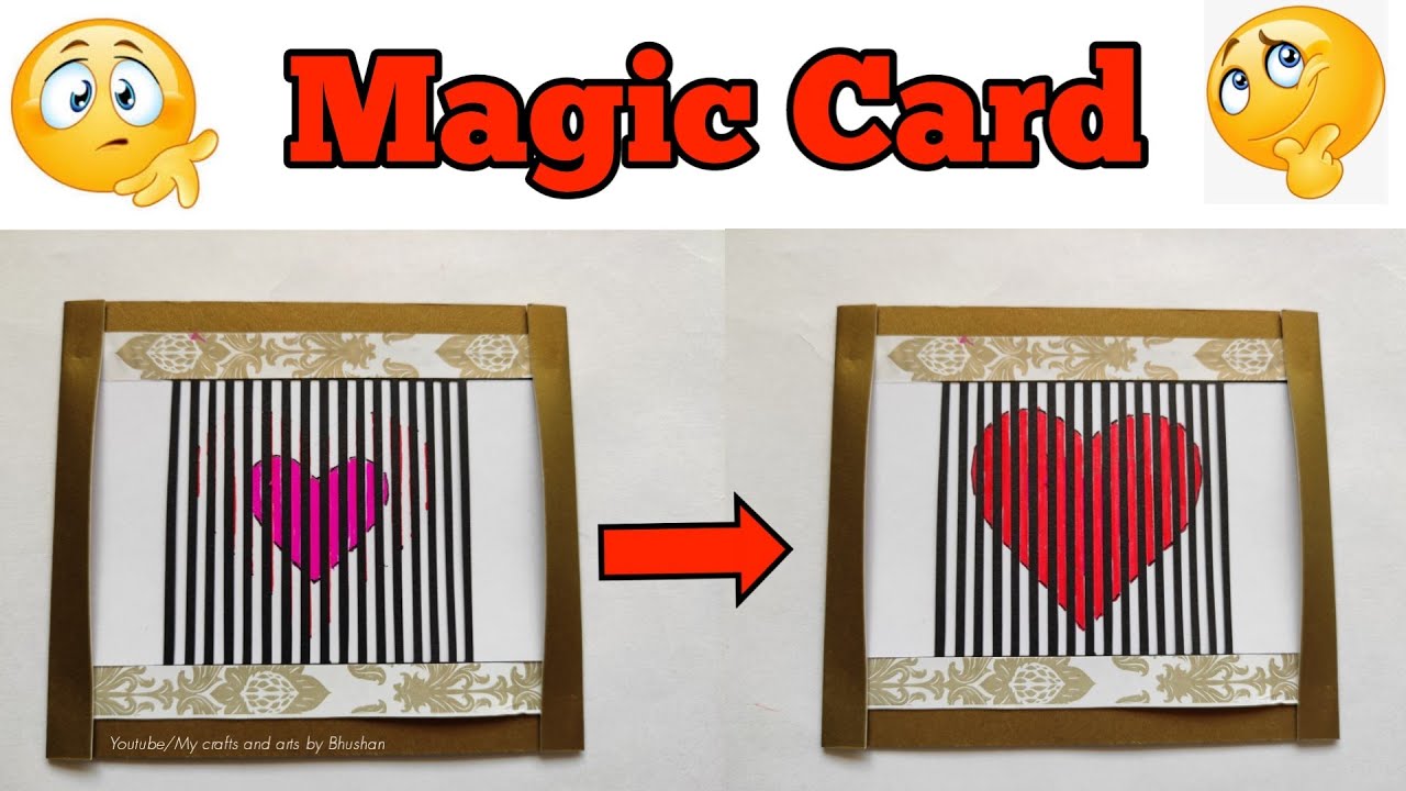 Magic Moving Heart 💕 | Amazing Paper Animated Optical Heart illusion ...