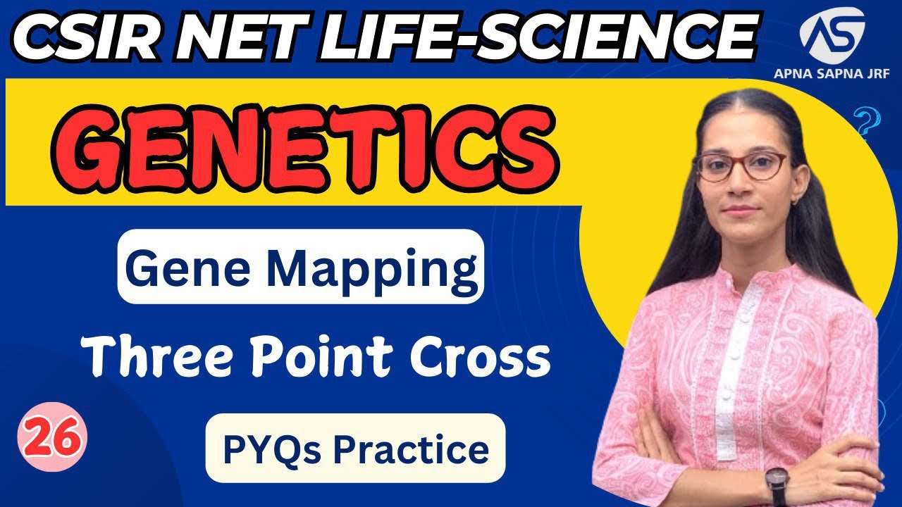 Three point Cross PYQs Practice |Linkage and mapping | Genetics | NET ...