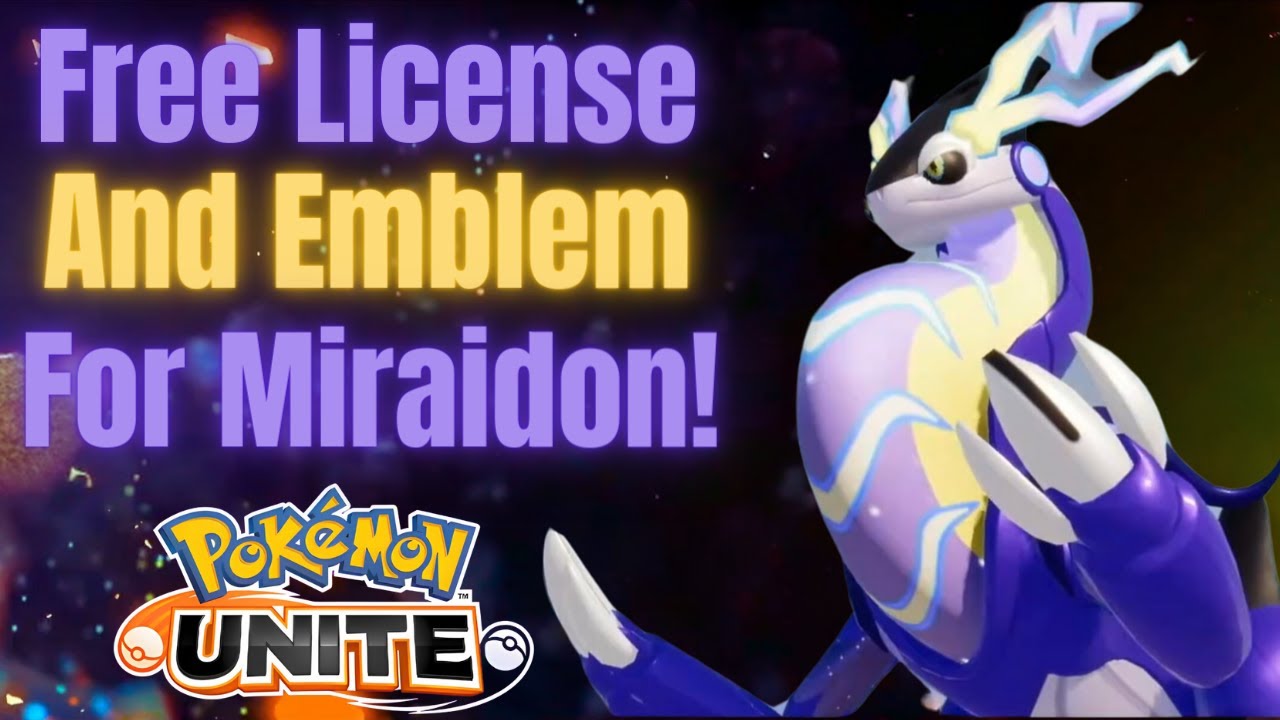 Claim Your Free Miraidon License and Emblem Gift NOW in Pokémon Unite ...
