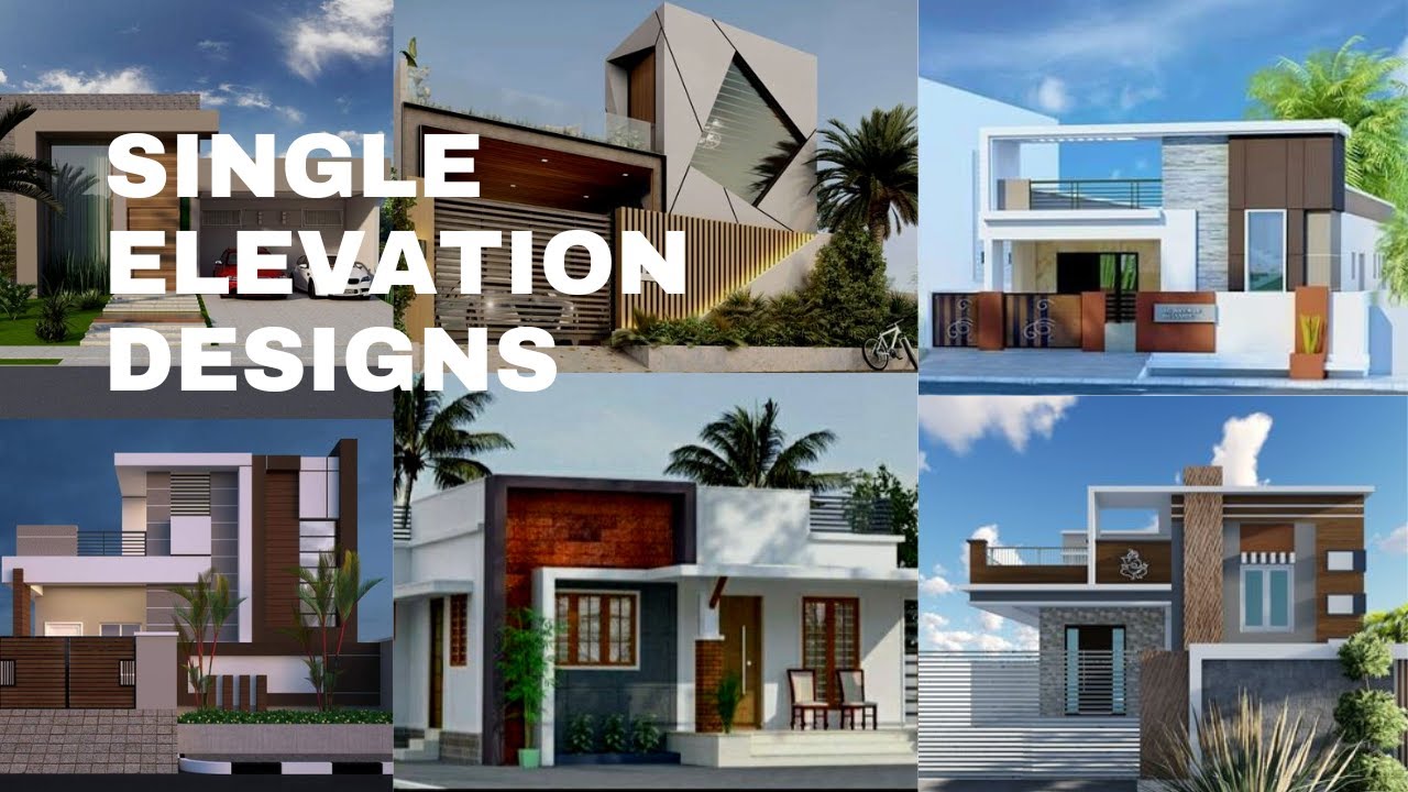 Single Floor Elevation | House Front Elevation Design | One Floor ...