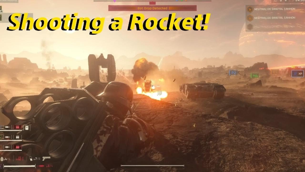 Shooting a Reinforced Strider's Rocket Out Of The Air!! - HELLDIVERS 2 ...